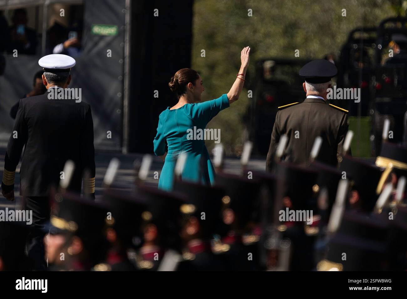 Mexico City, Mexico. 9th Feb, 2025. Ceremony for the 112th Anniversary ...