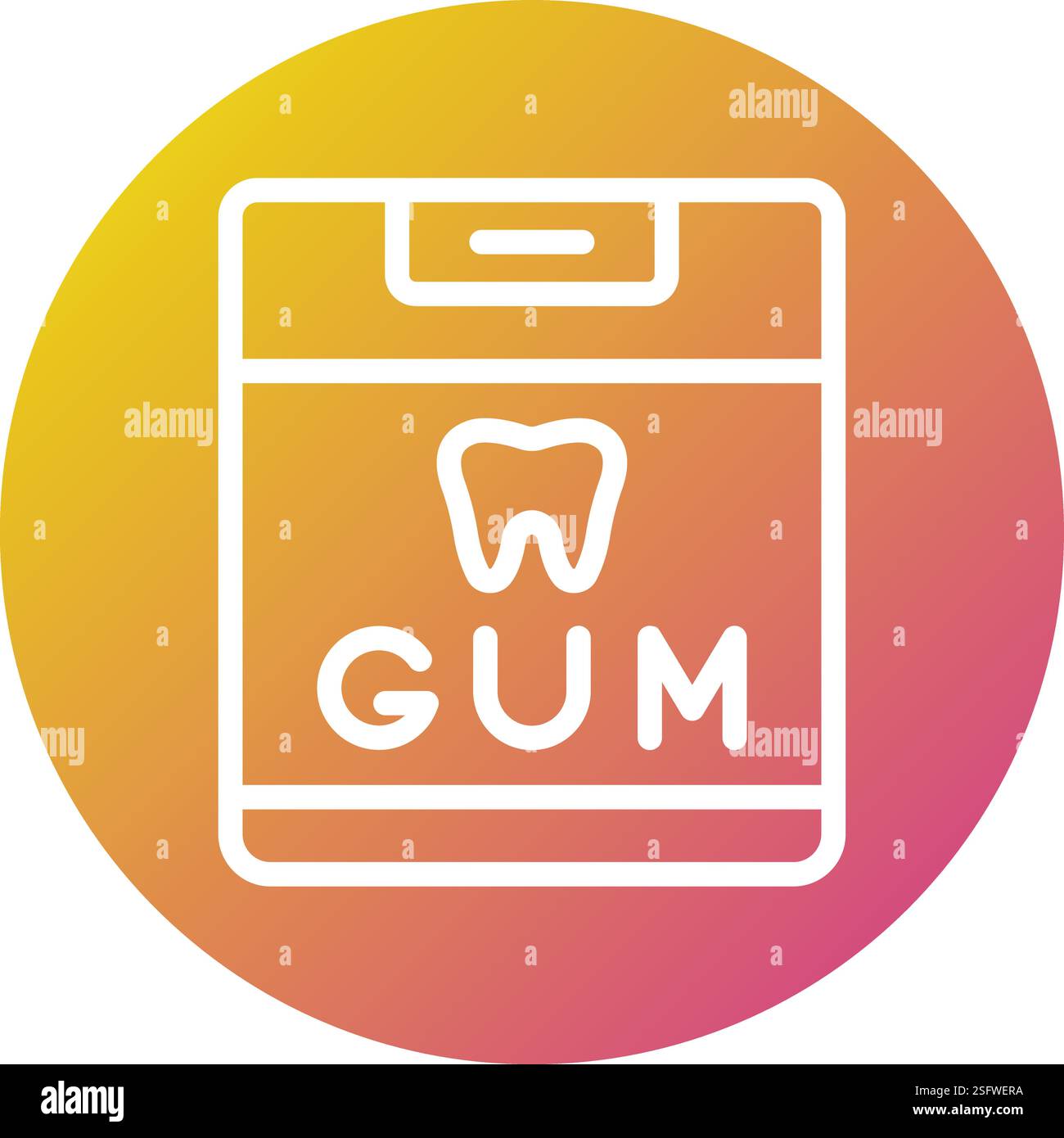 Gum icon vector logo hi-res stock photography and images - Alamy