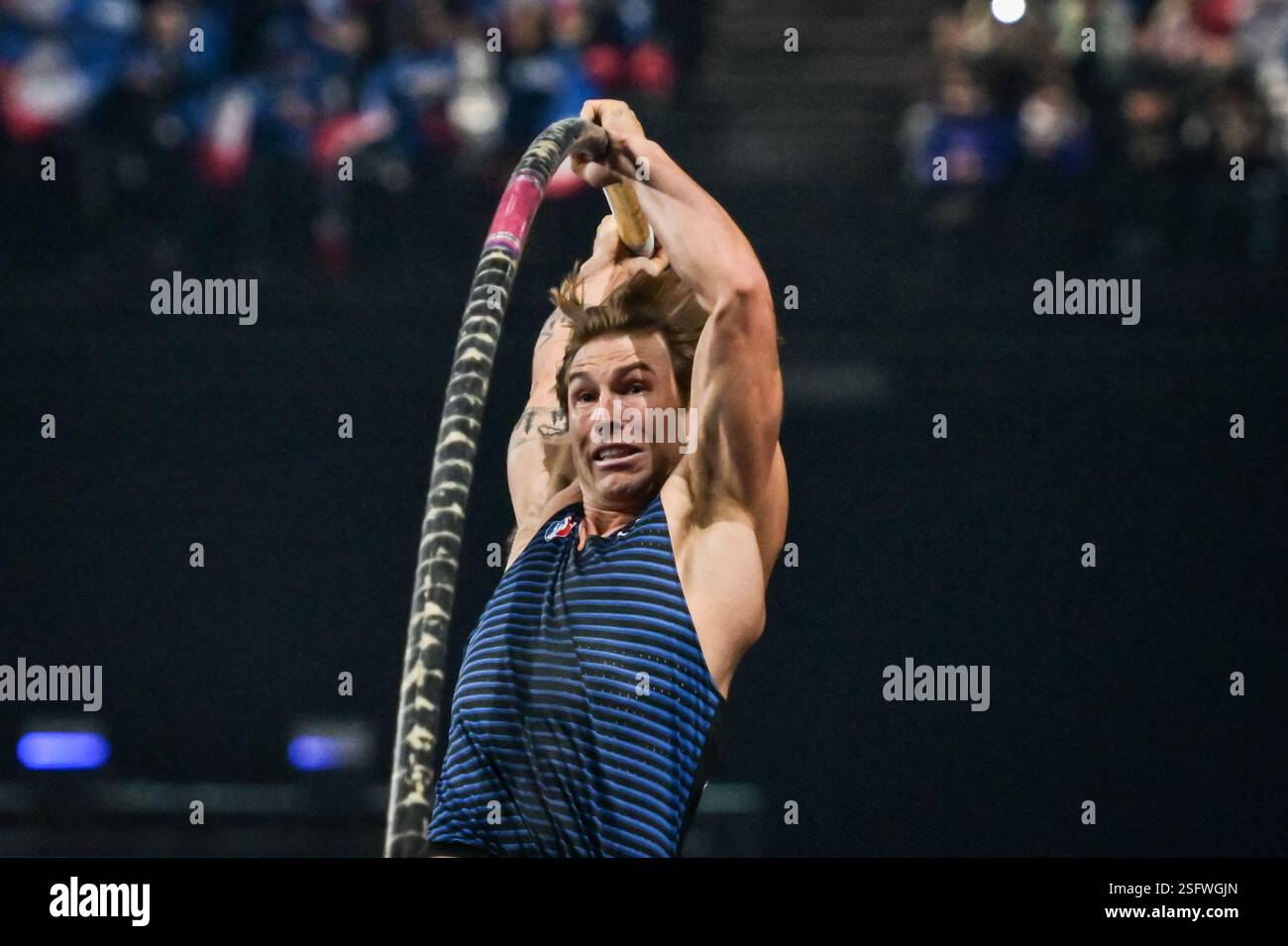 Paris, France. 09th Feb, 2025. US OATES Olen Tray competes during the ...