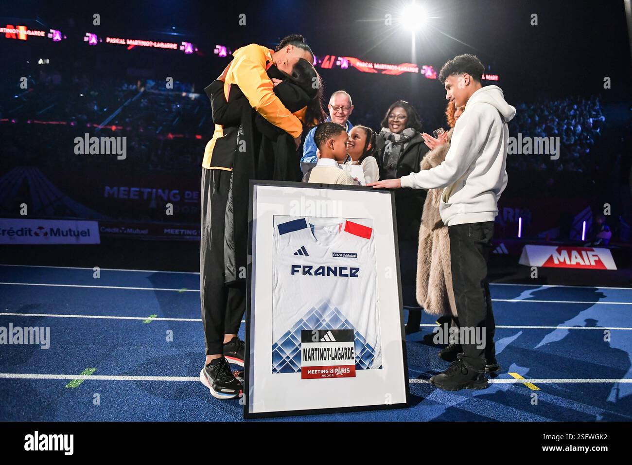 Paris, France. 09th Feb, 2025. French athlete Pascal Martinot Lagarde ...