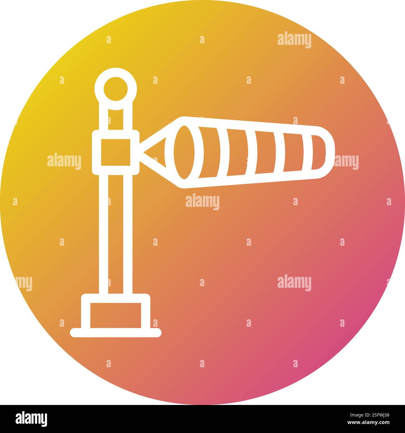 Windsock Vector Icon Design Illustration Stock Vector Image & Art - Alamy