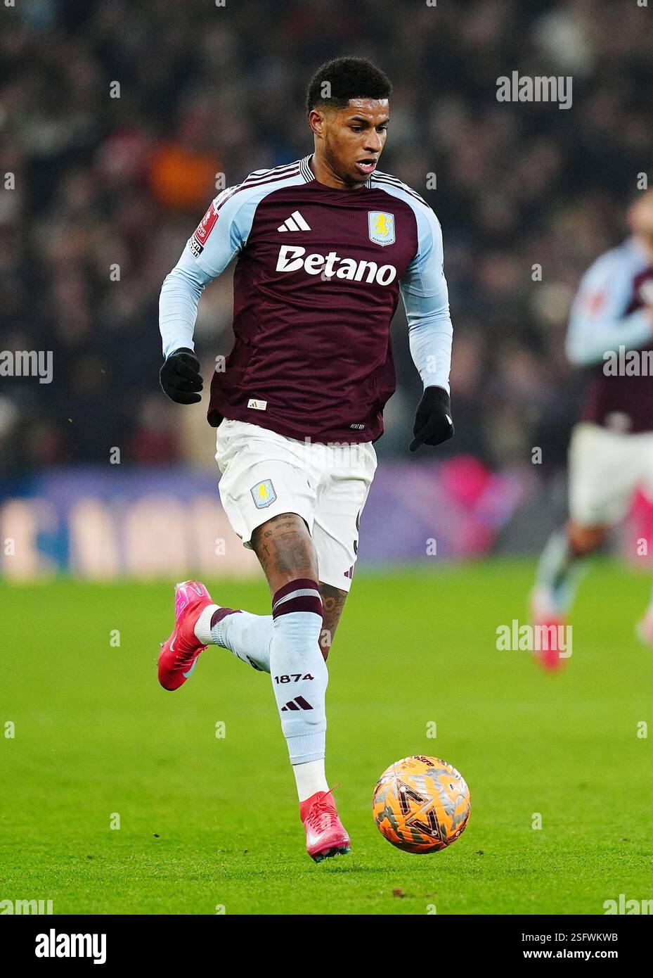 Aston Villa's Marcus Rashford during the Emirates FA Cup fourth round ...