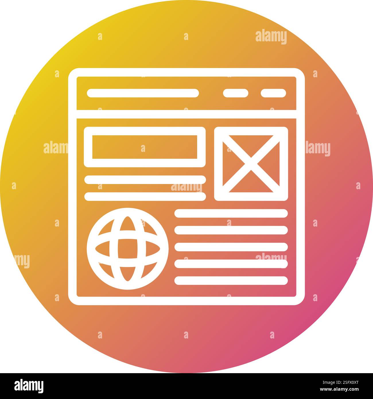 Wireframe Vector Icon Design Illustration Stock Vector Image & Art - Alamy