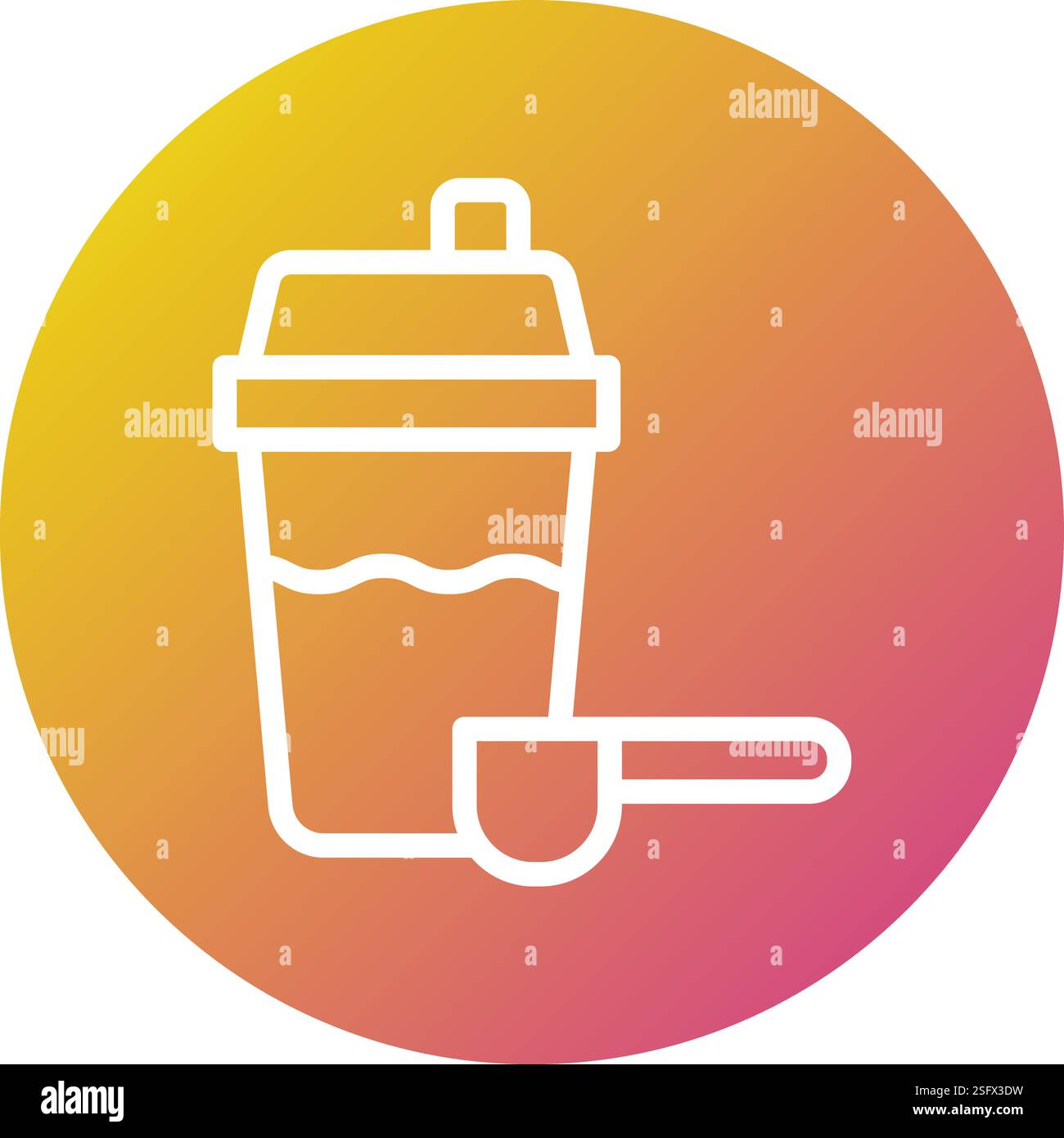 Protein Shake Vector Icon Design Illustration Stock Vector Image & Art ...