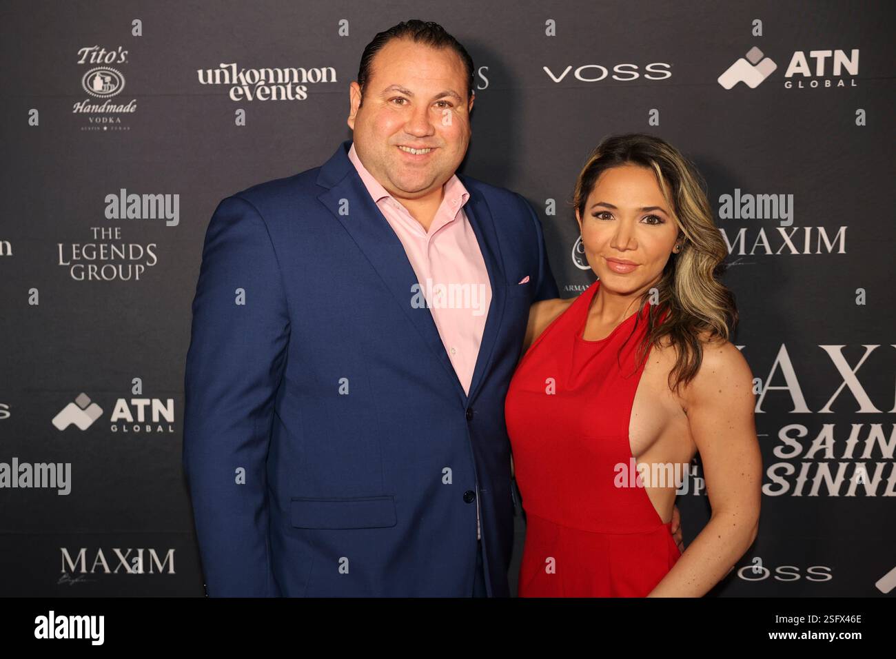 New Orleans, United States. 08th Feb, 2025. Lou and Alyssa Bernardi ...