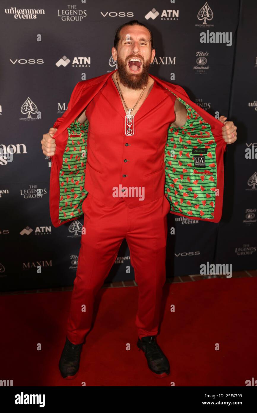 New Orleans, United States. 08th Feb, 2025. Pro Wrestler Mojo attend ...