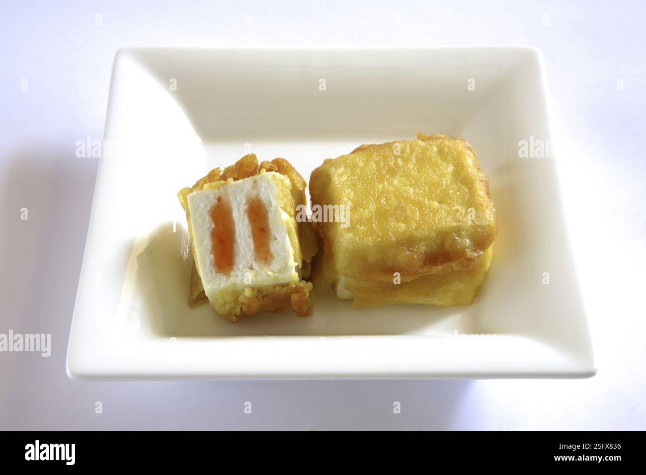 Indian cuisine, fast food starters Cheese Pakode puffs served with ...