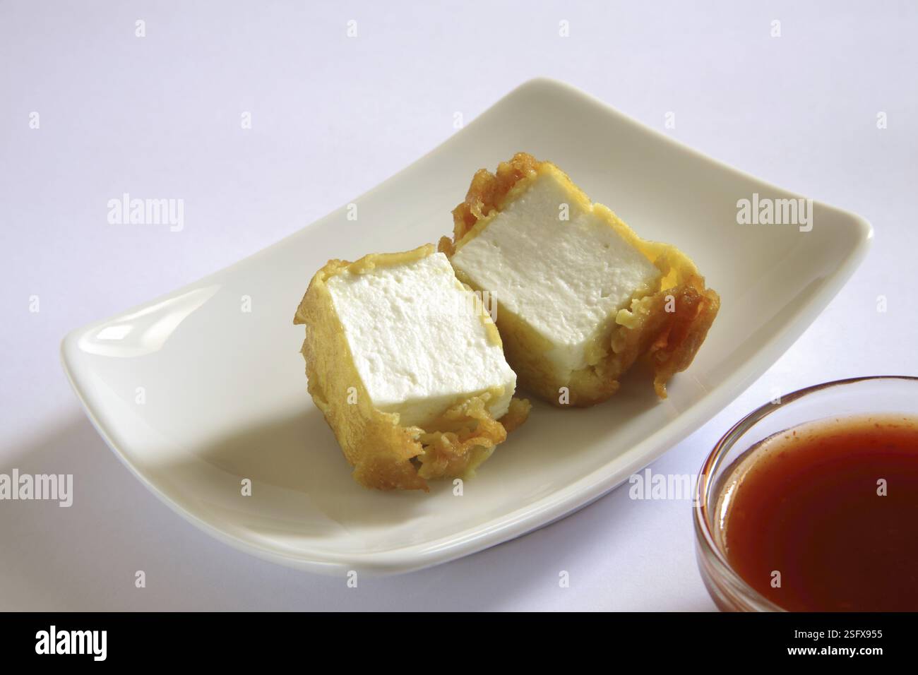 Indian cuisine, fast food starters Cheese Pakode puffs served with ...