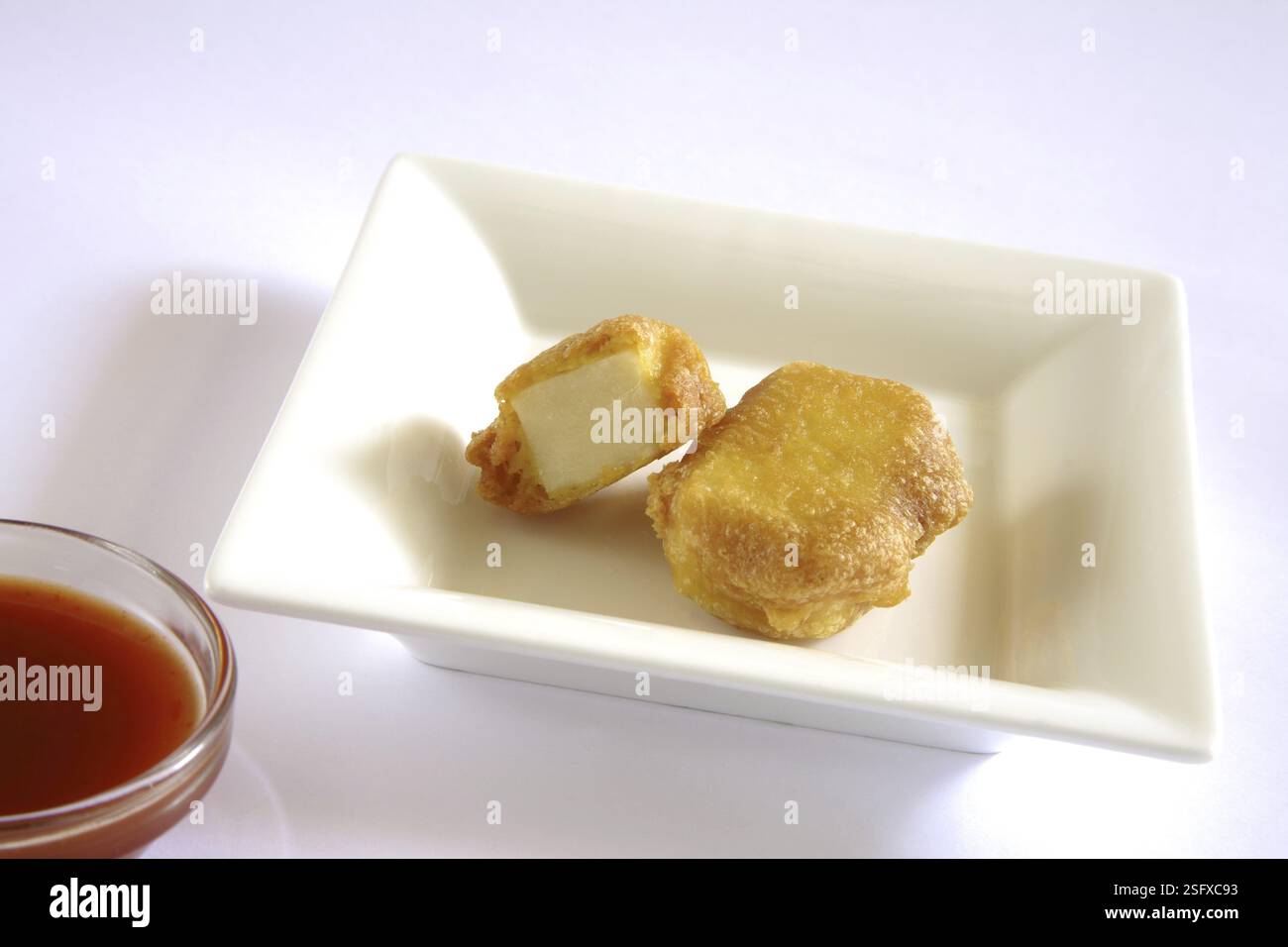 Indian cuisine, fast food starters Cheese Pakode puffs served with ...