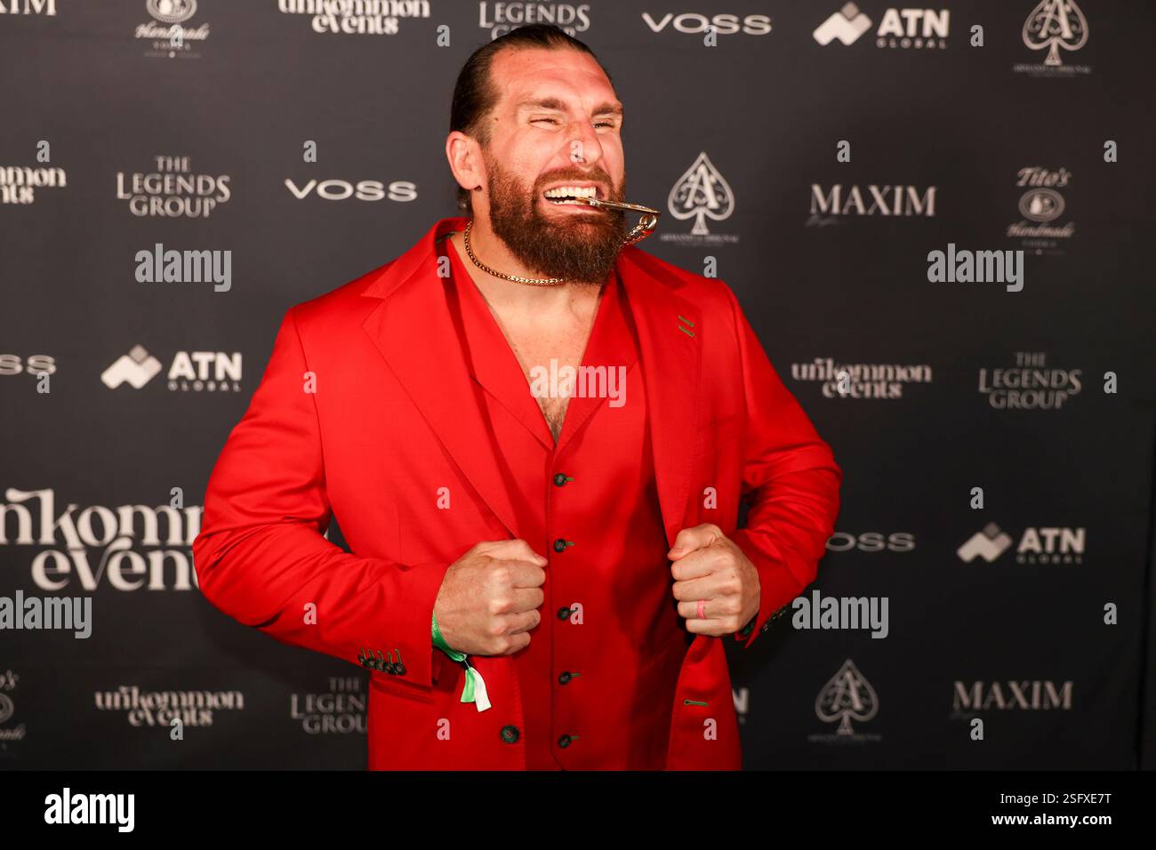 New Orleans, United States. 08th Feb, 2025. Pro Wrestler Mojo attend ...