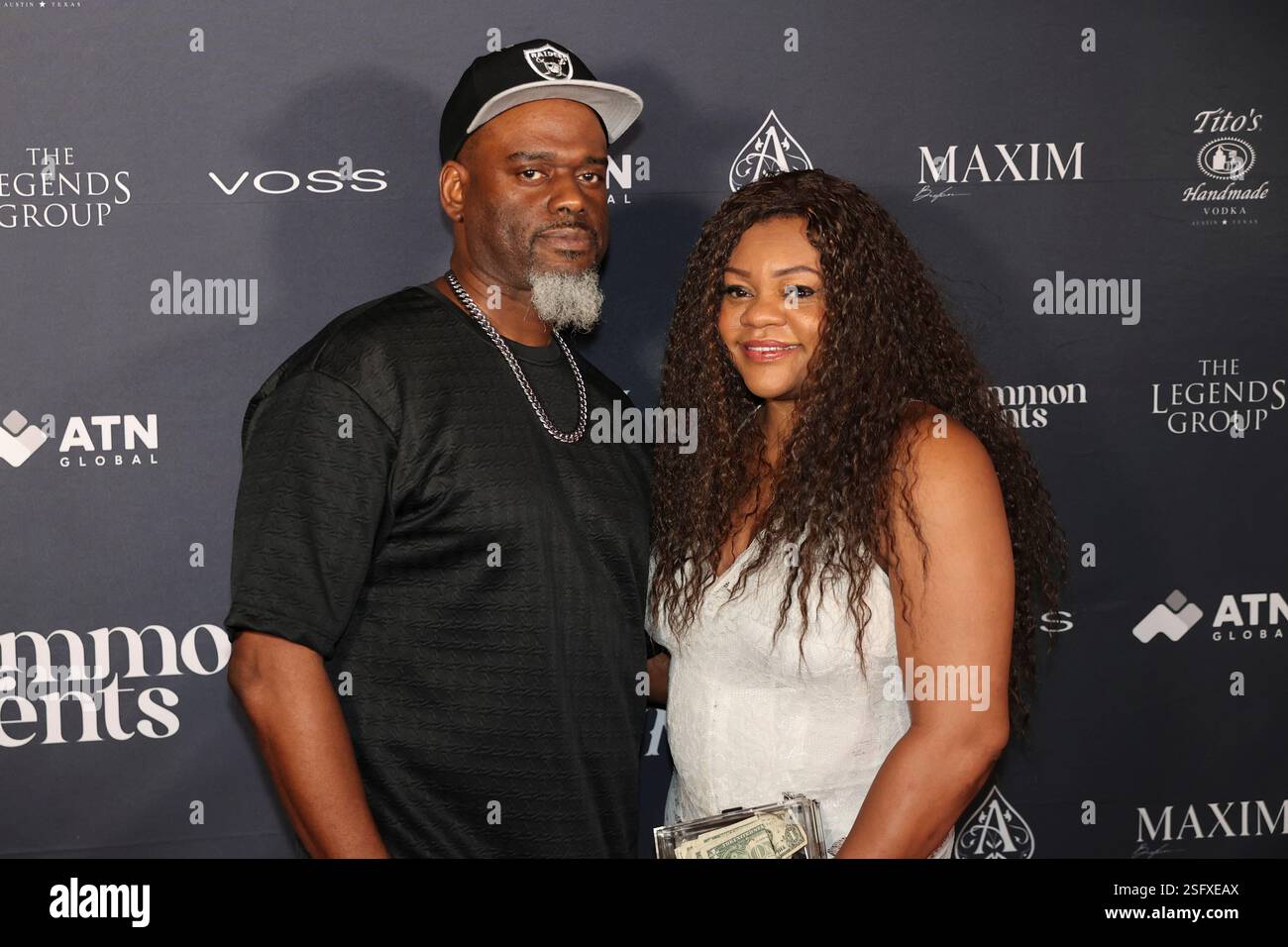 New Orleans, United States. 08th Feb, 2025. Kevin Williams and Michelle ...