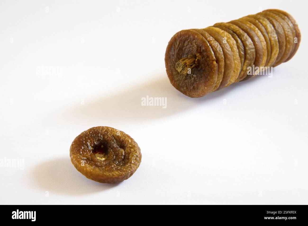 Dry Fruits, Anjir Fig on white background Stock Photo - Alamy
