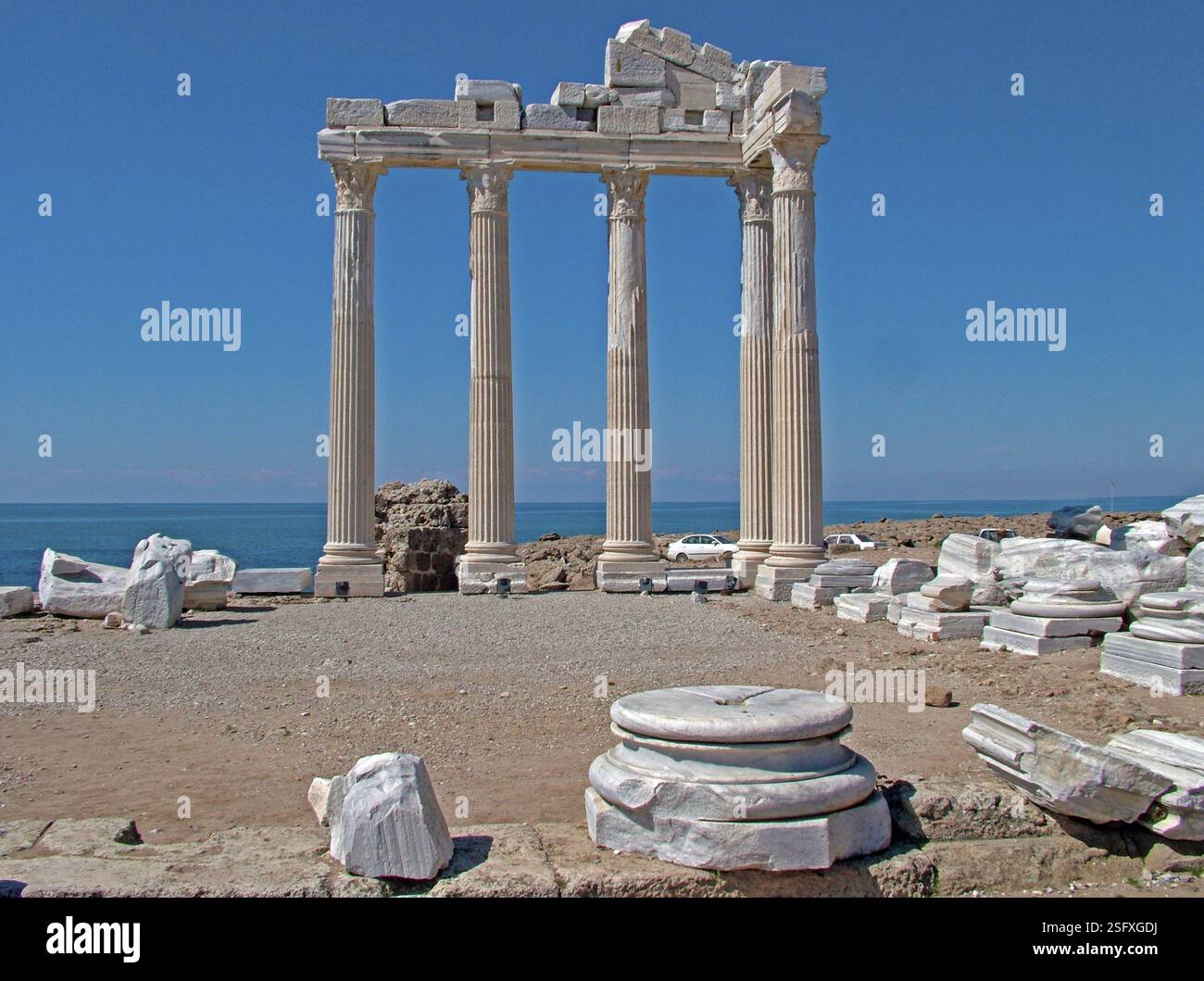Turkey - Side - Apollo Temple Stock Photo - Alamy
