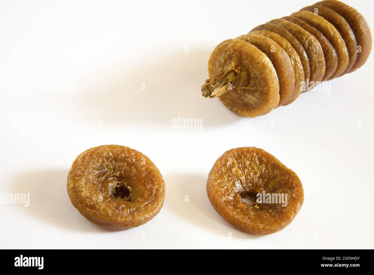 Dry Fruits, Anjir Fig on white background Stock Photo - Alamy