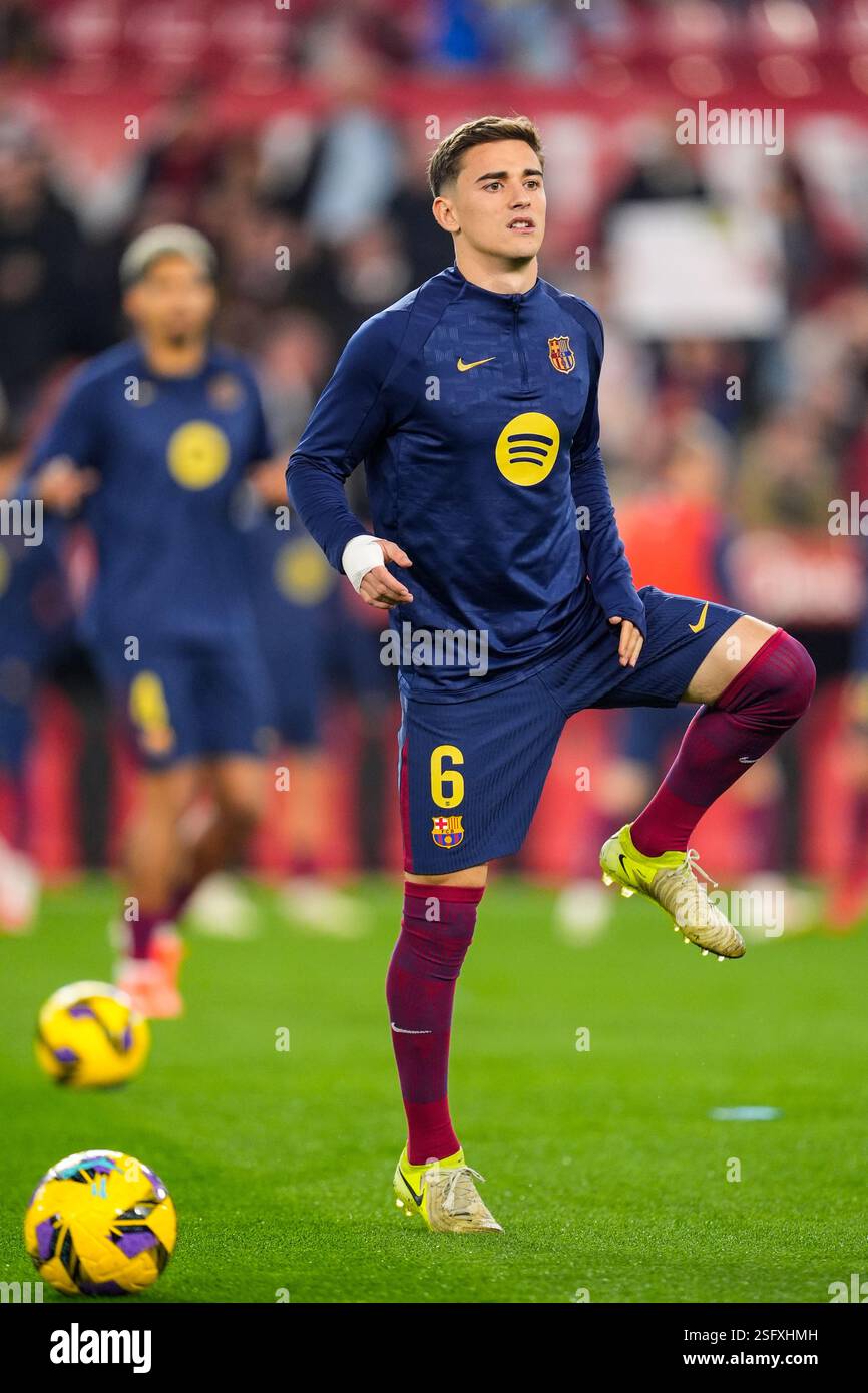 Pablo Martin Paez Gavira "Gavi" of FC Barcelona warms up during the ...