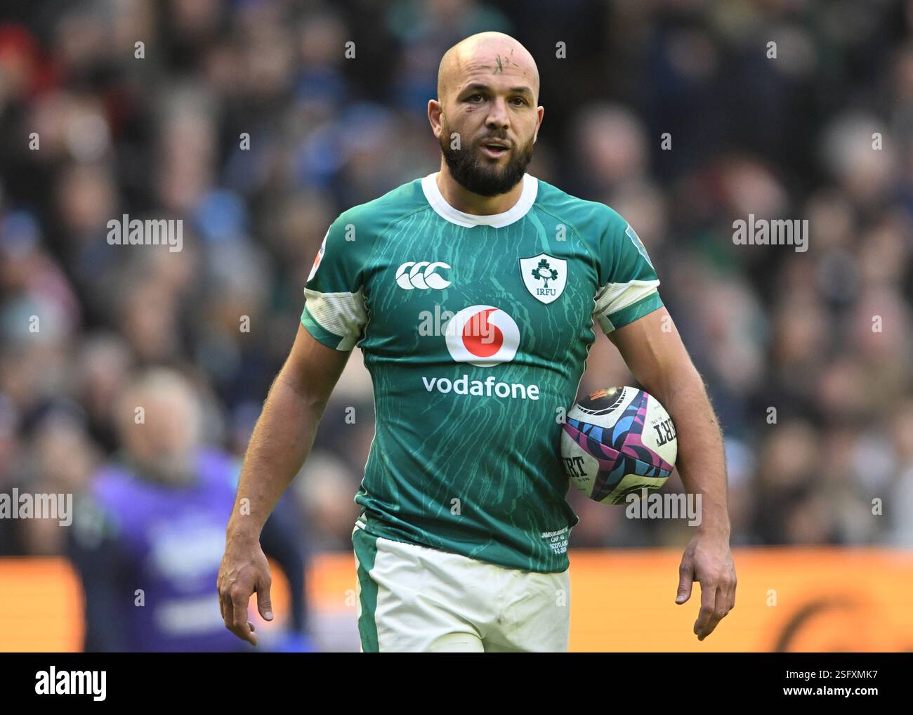 Edinburgh, UK. 9th Feb, 2025. Jamison Gibson-Park of Ireland during the ...