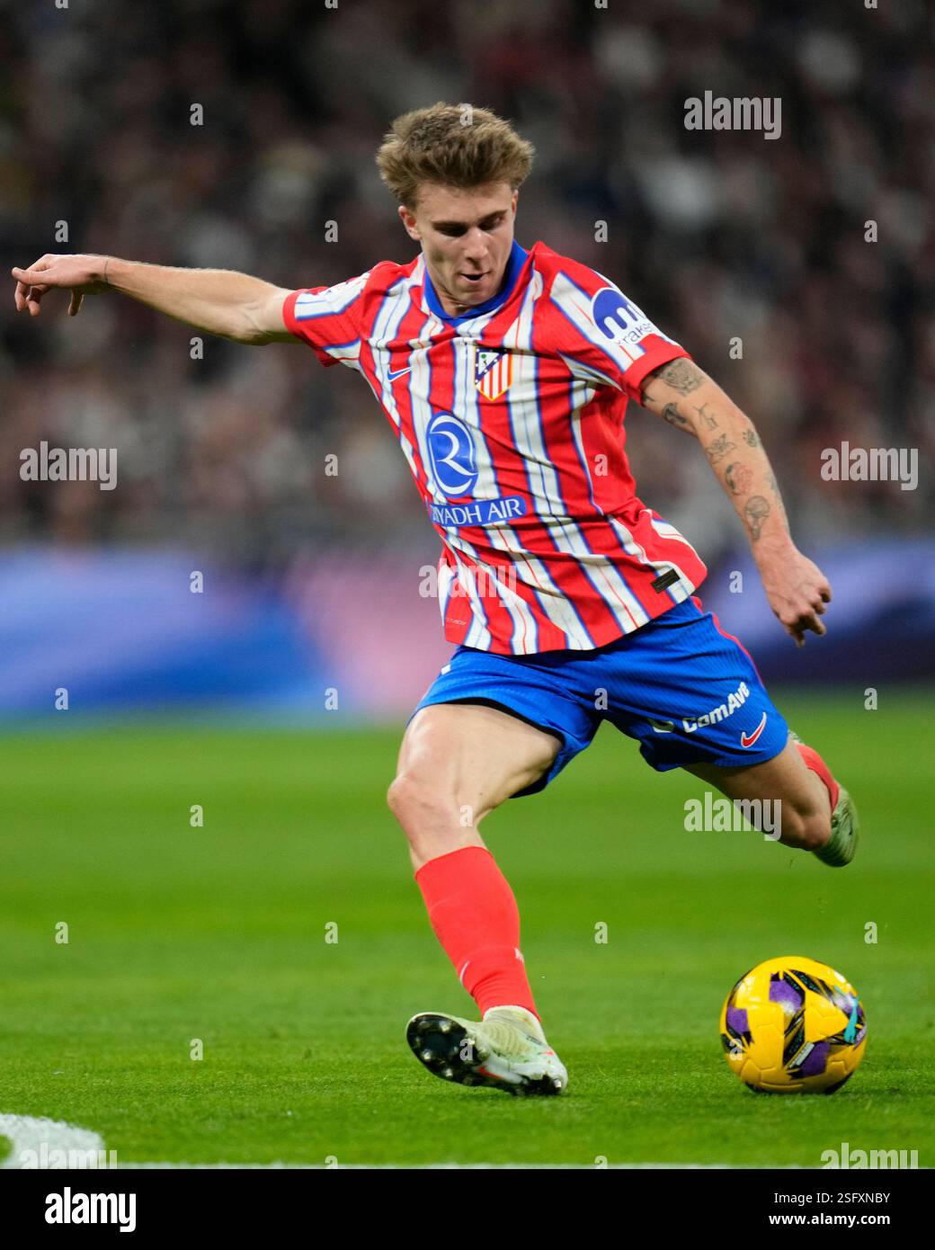 Madrid, Spain. 08th Feb, 2025. Pablo Barrios of Atletico de Madrid ...