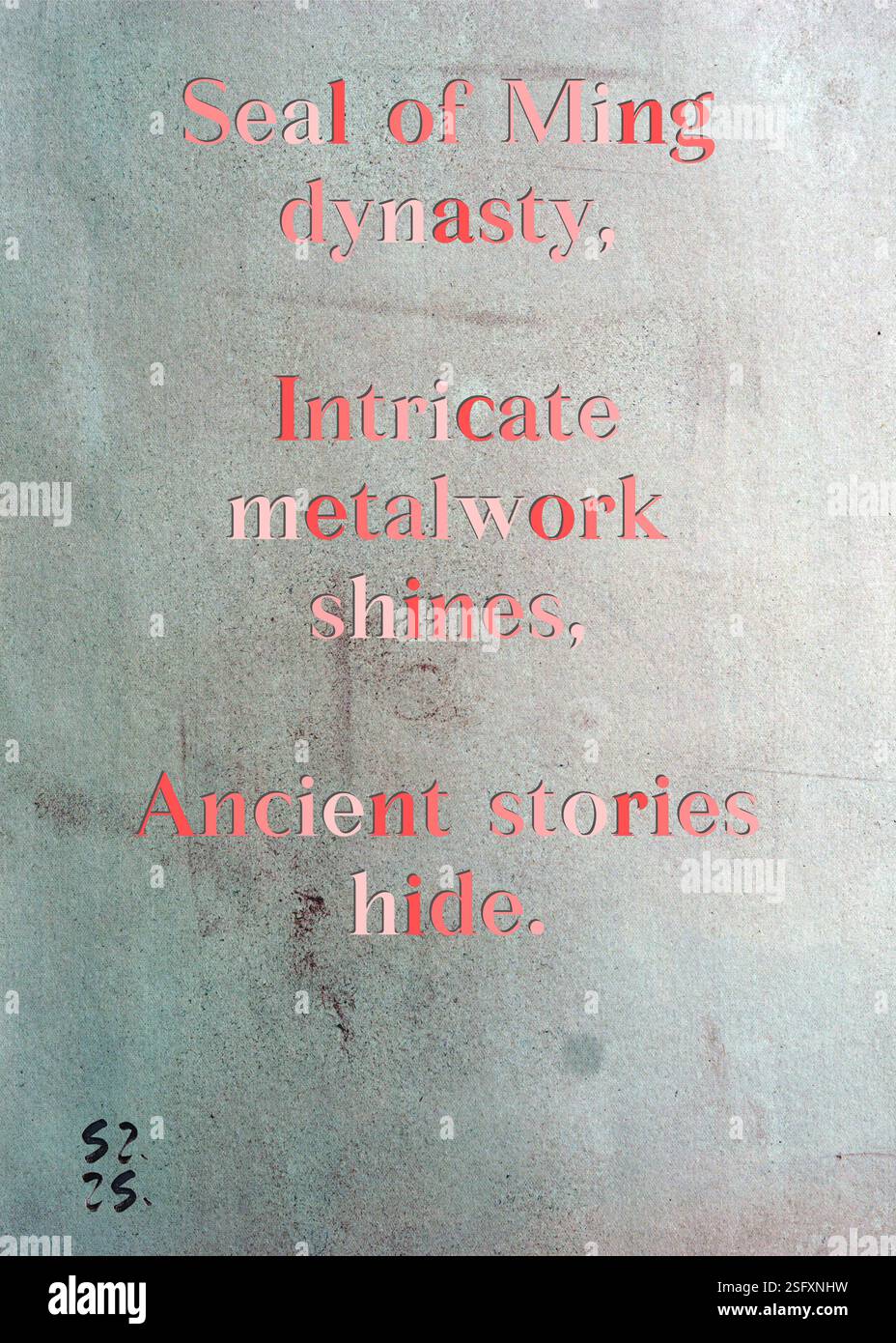 Seal of Ming dynasty, Intricate metalwork shines, Ancient stories hide ...