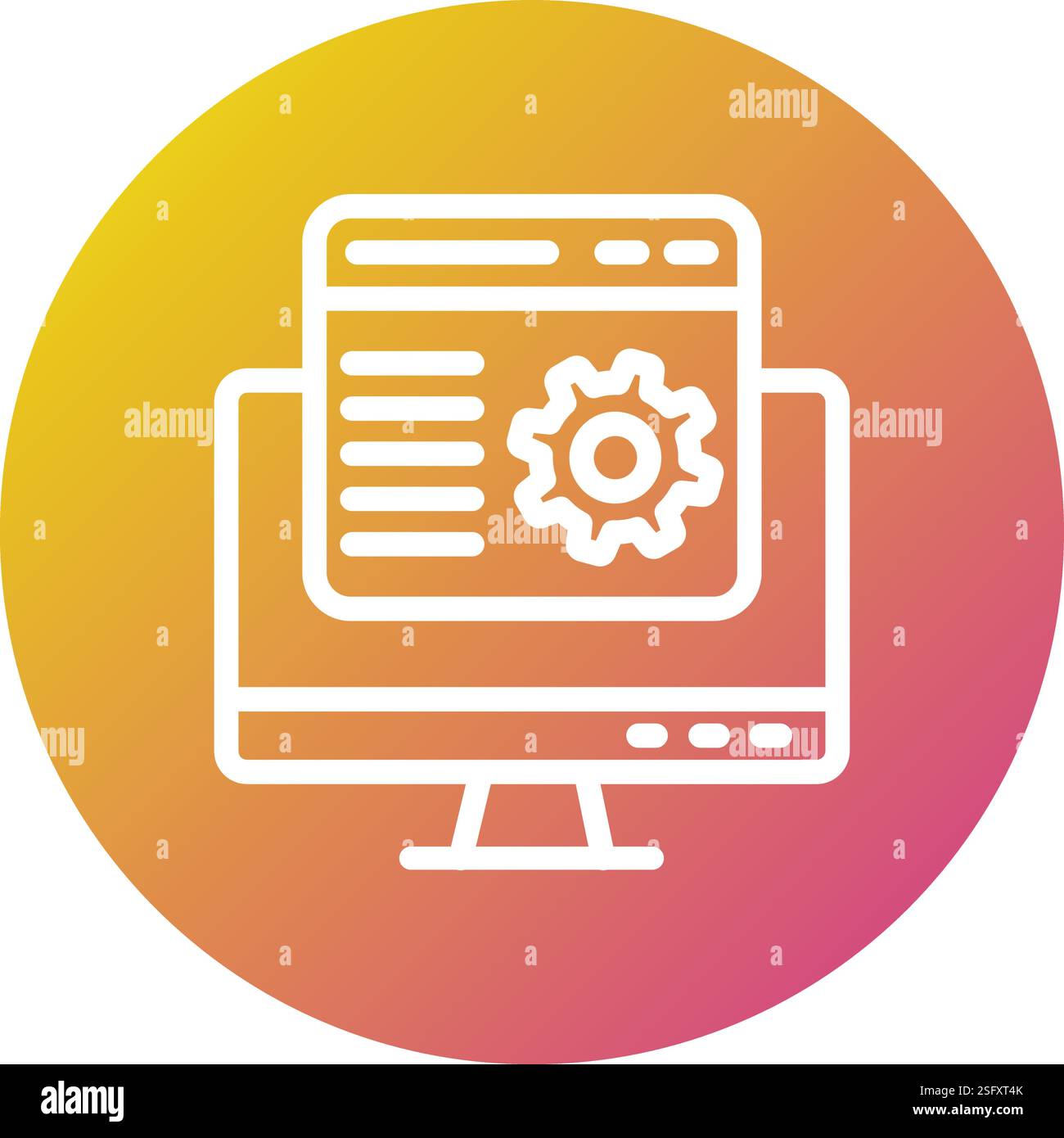Landing page Vector Icon Design Illustration Stock Vector Image & Art ...