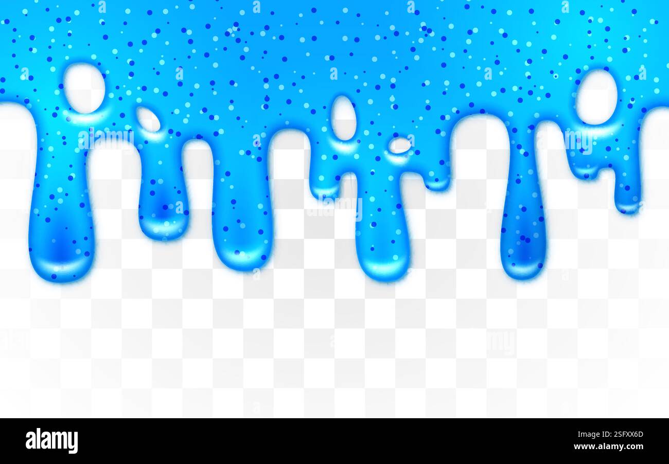 Blue paint drips on Stock Vector Images - Alamy