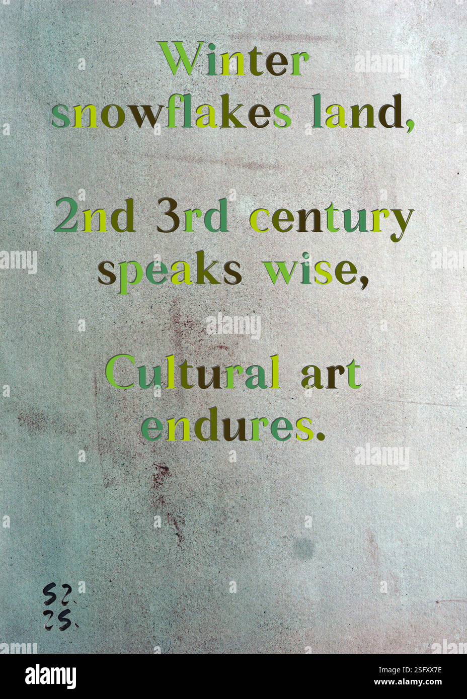 Winter snowflakes land, 2nd 3rd century speaks wise, Cultural art ...