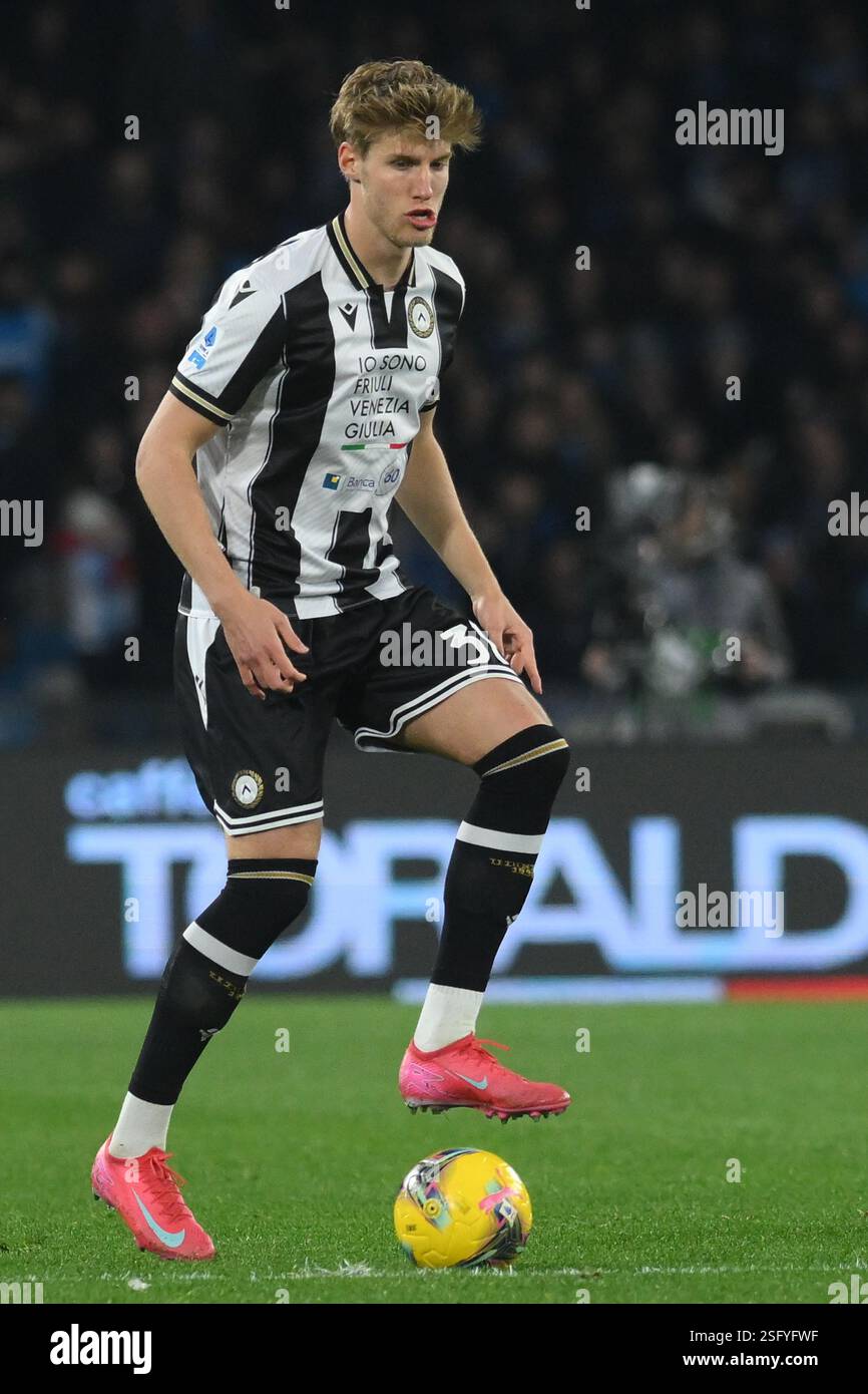 Naples, Italy. 09th Feb, 2025. Thomas Thiesson Kristensen of Udinese ...