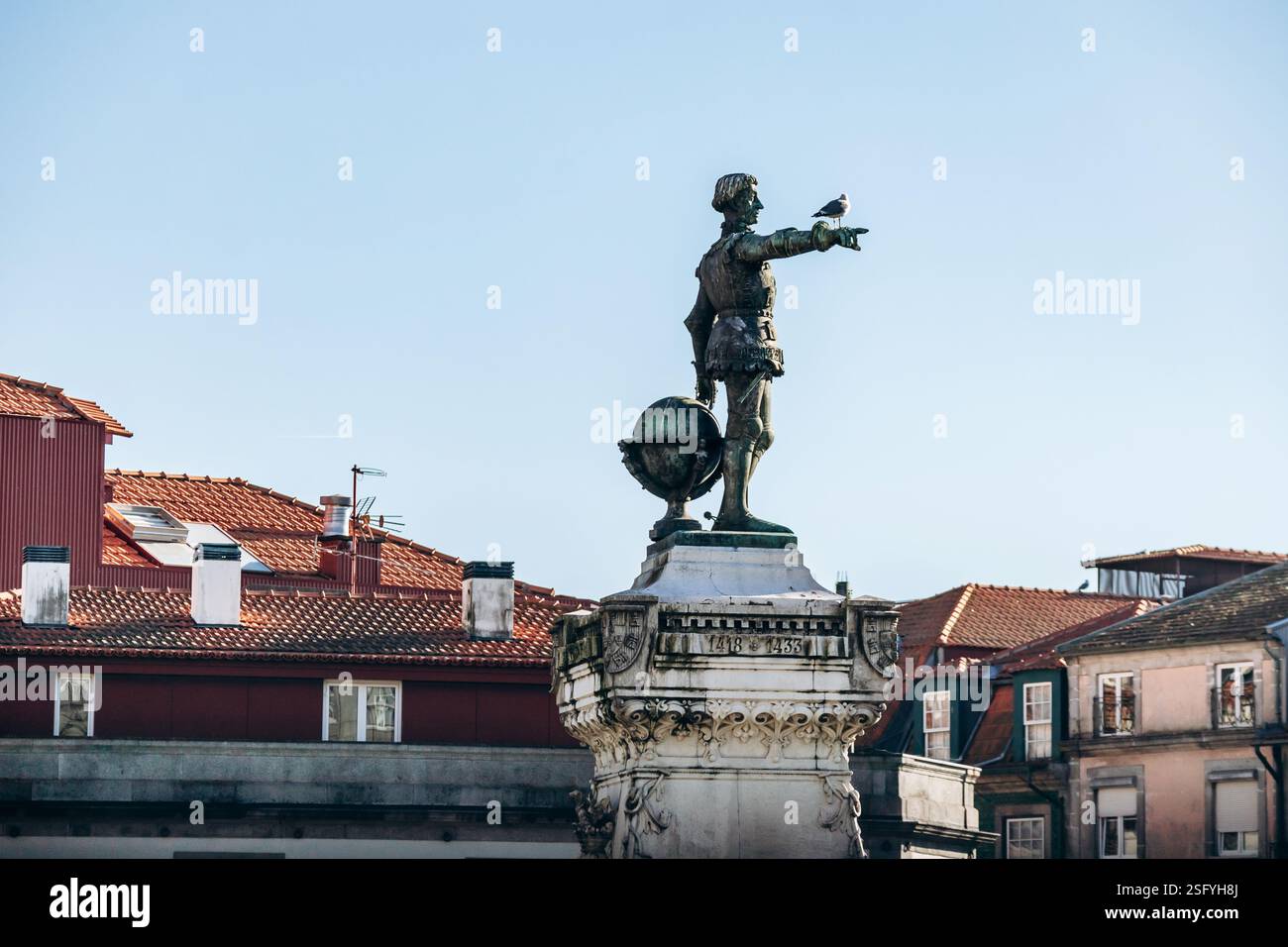 Porto, Portugal - December 28, 2024: Monument Infante Dom Henrique ...