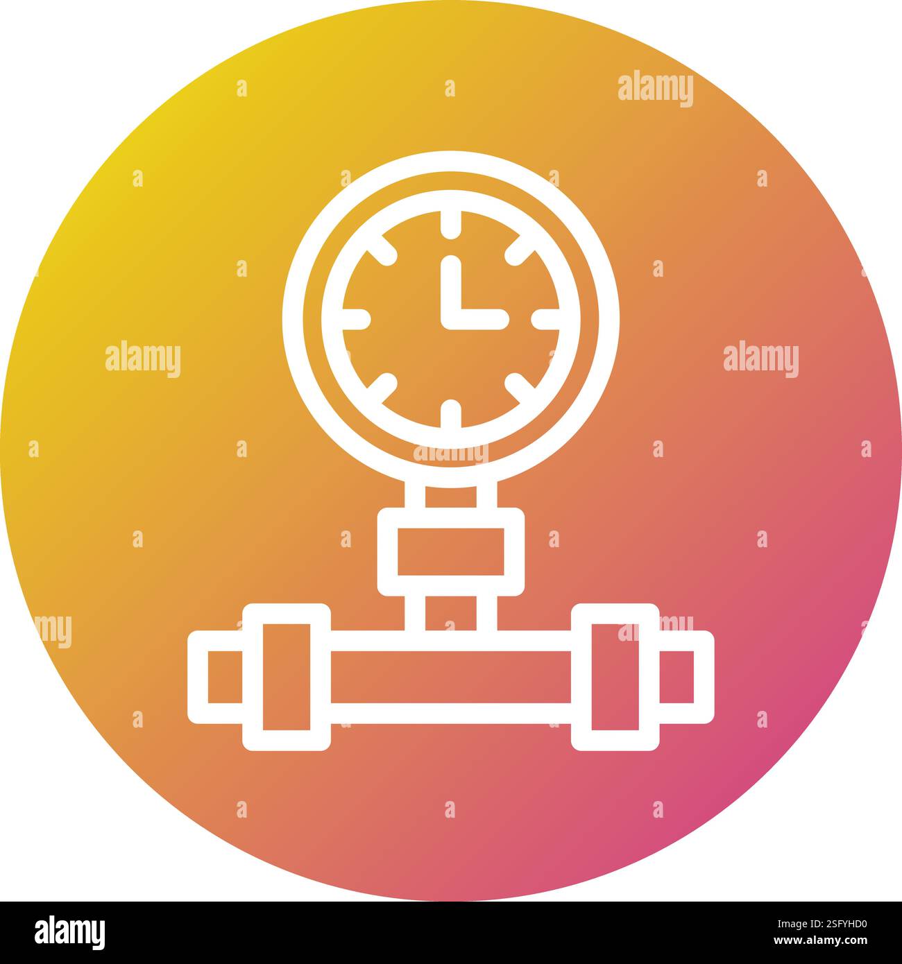 Pressure manometer icon flat hi-res stock photography and images - Alamy
