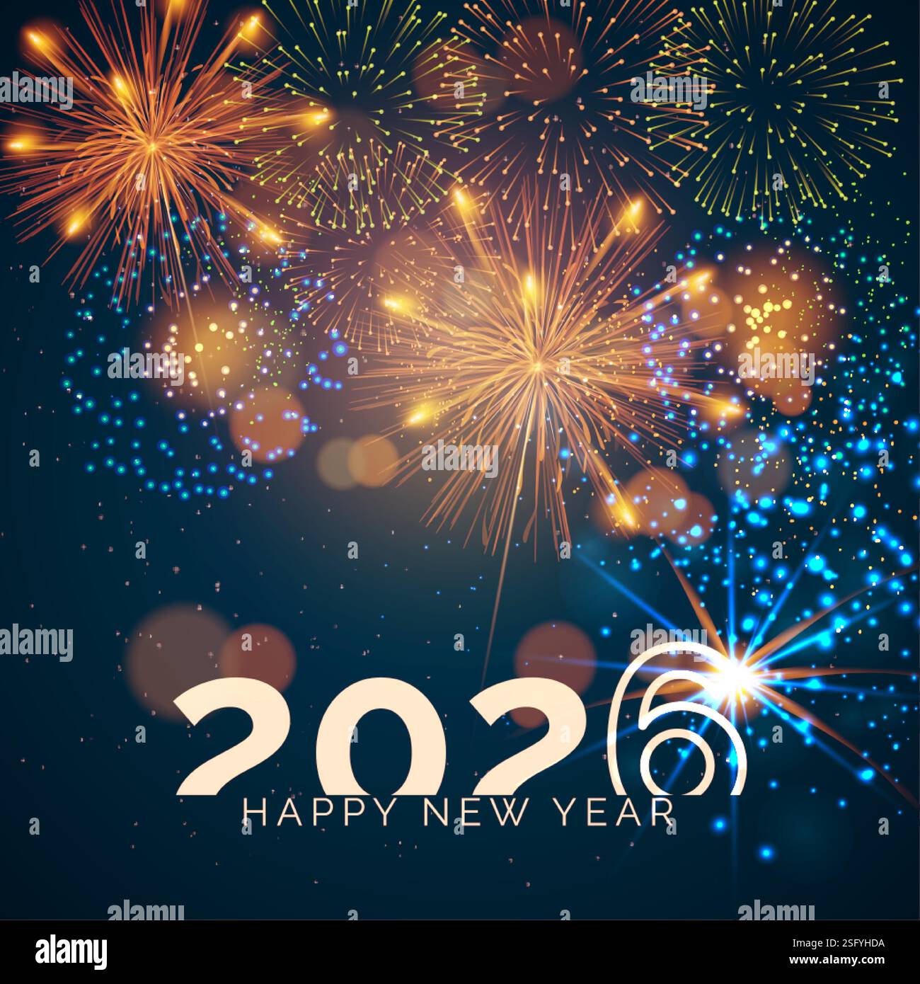 Welcome the year 2026 lights hi-res stock photography and images - Alamy