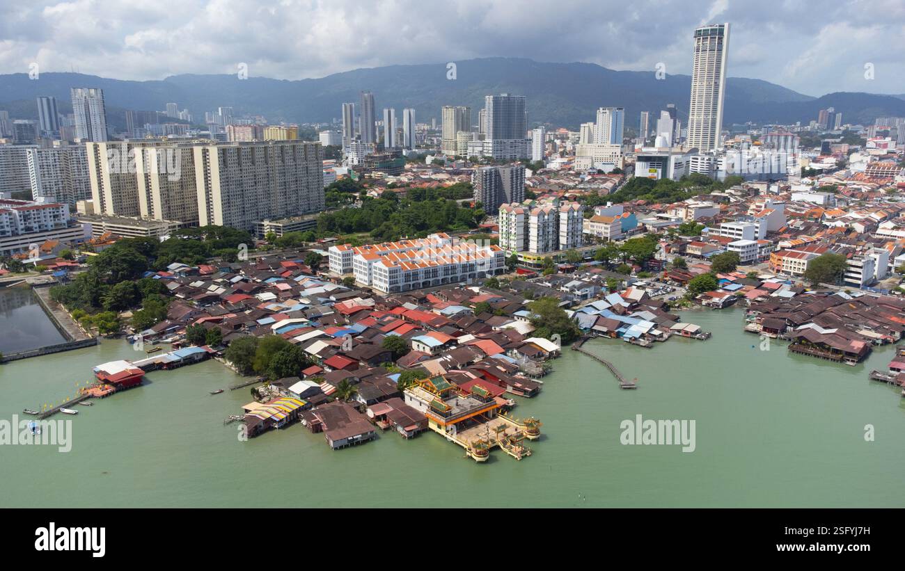 Lee Jetty, Clan Jetties of George Town, Penange, Malaysia Stock Photo ...