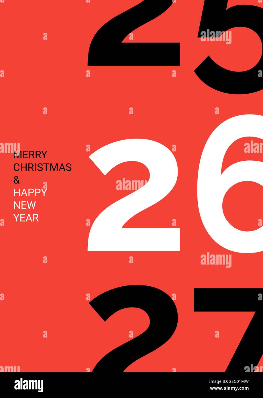 A vibrant holiday greeting card displays the phrases Merry Christmas ...