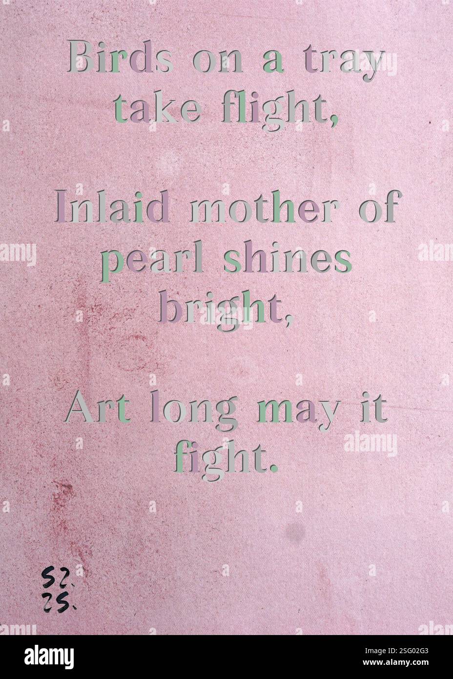 Birds on a tray take flight, Inlaid mother of pearl shines bright, Art ...