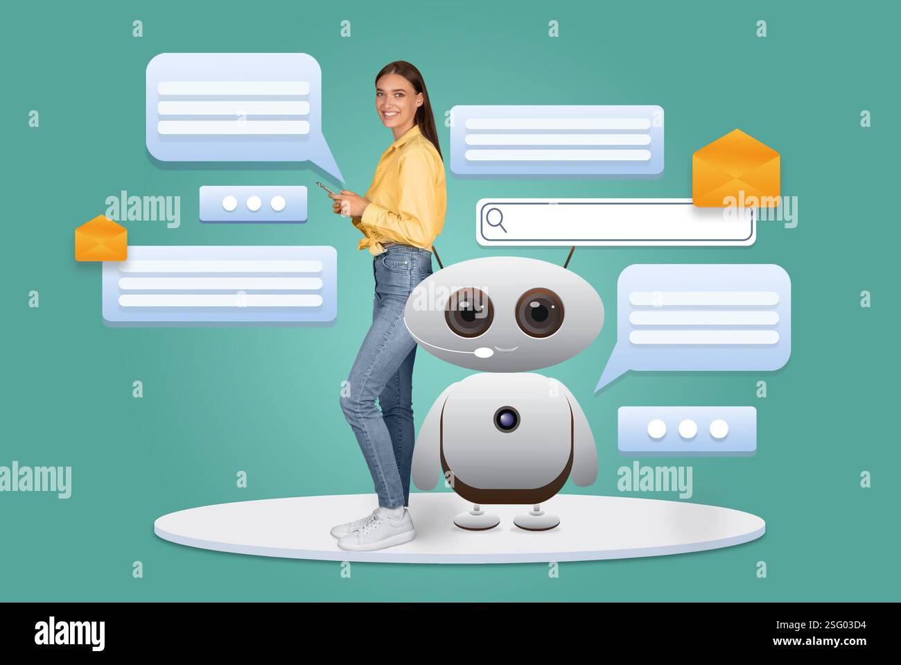 Generative ai virtual assistant hi-res stock photography and images - Alamy