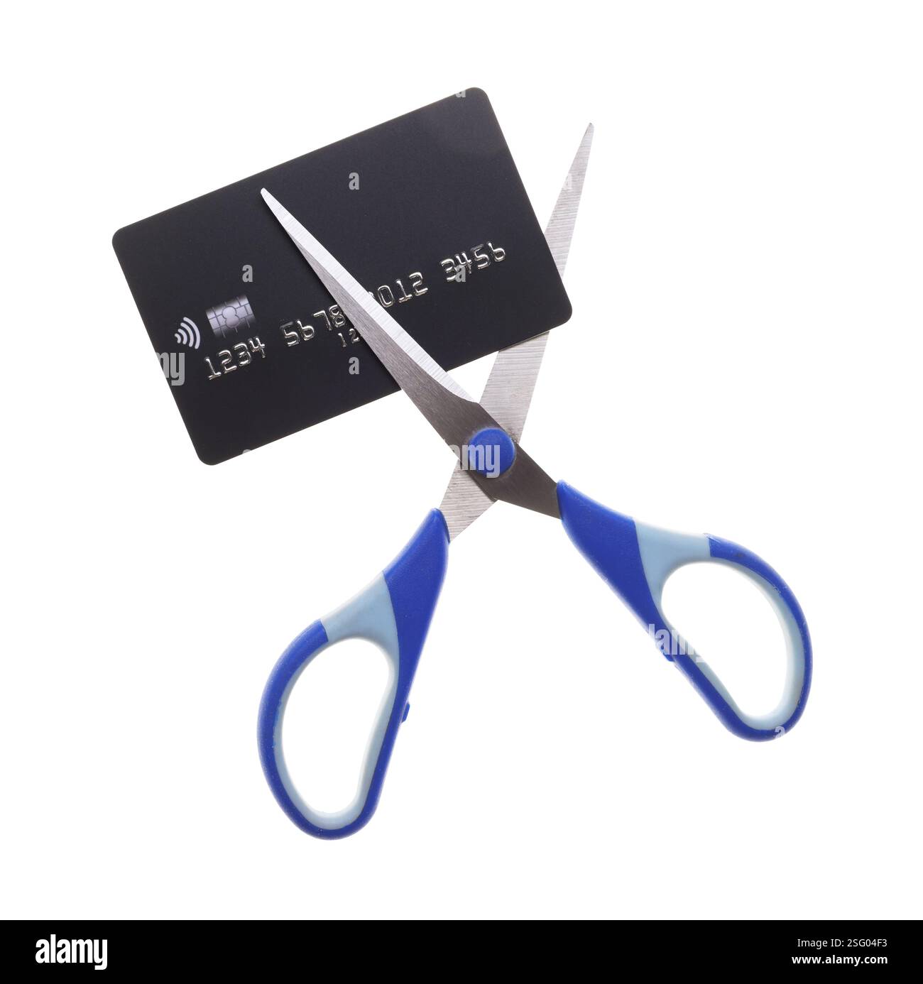 Credit card and scissors isolated on white Stock Photo - Alamy