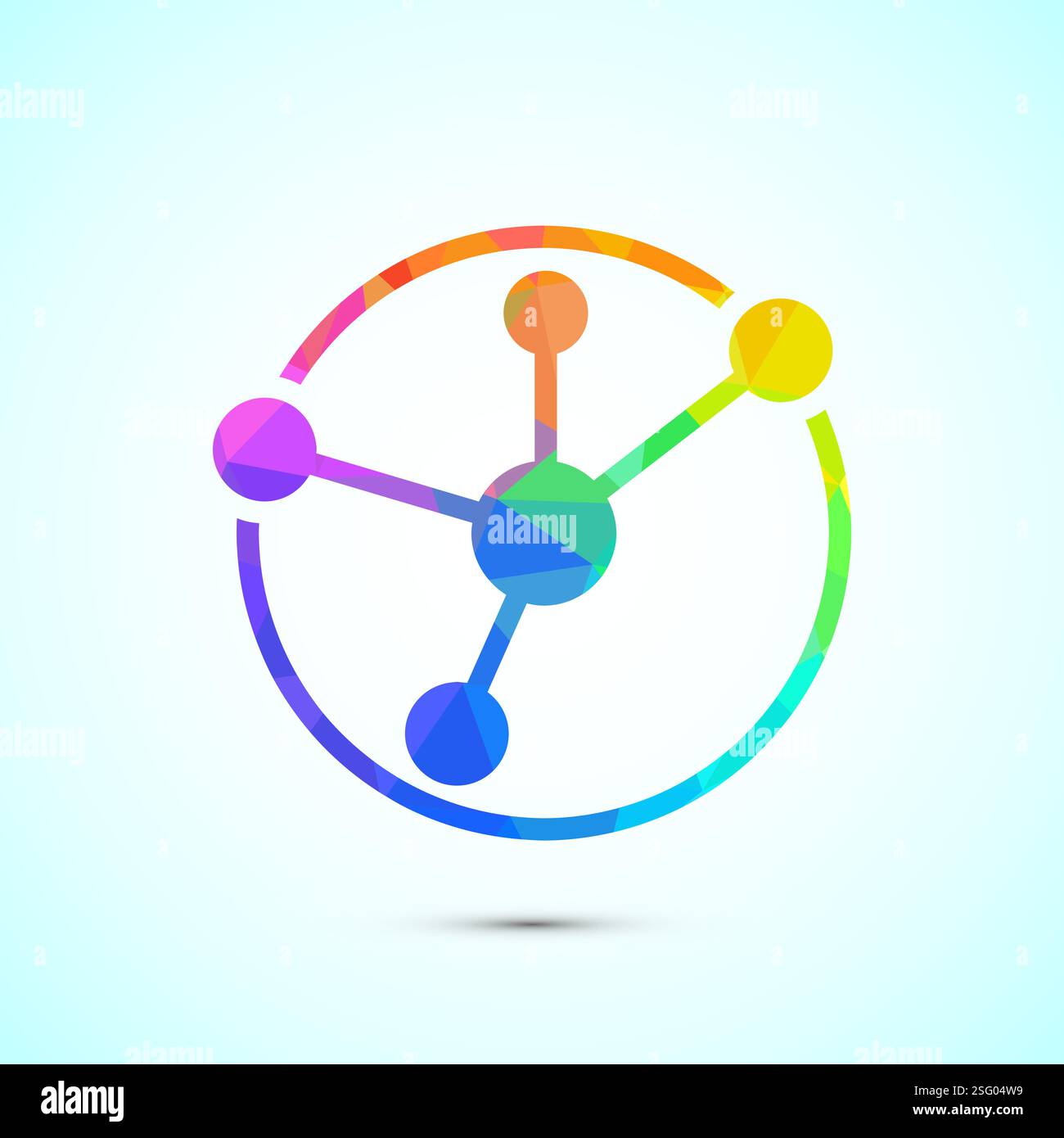 Data science icon design illustration. Big data, digital tech icon, low ...