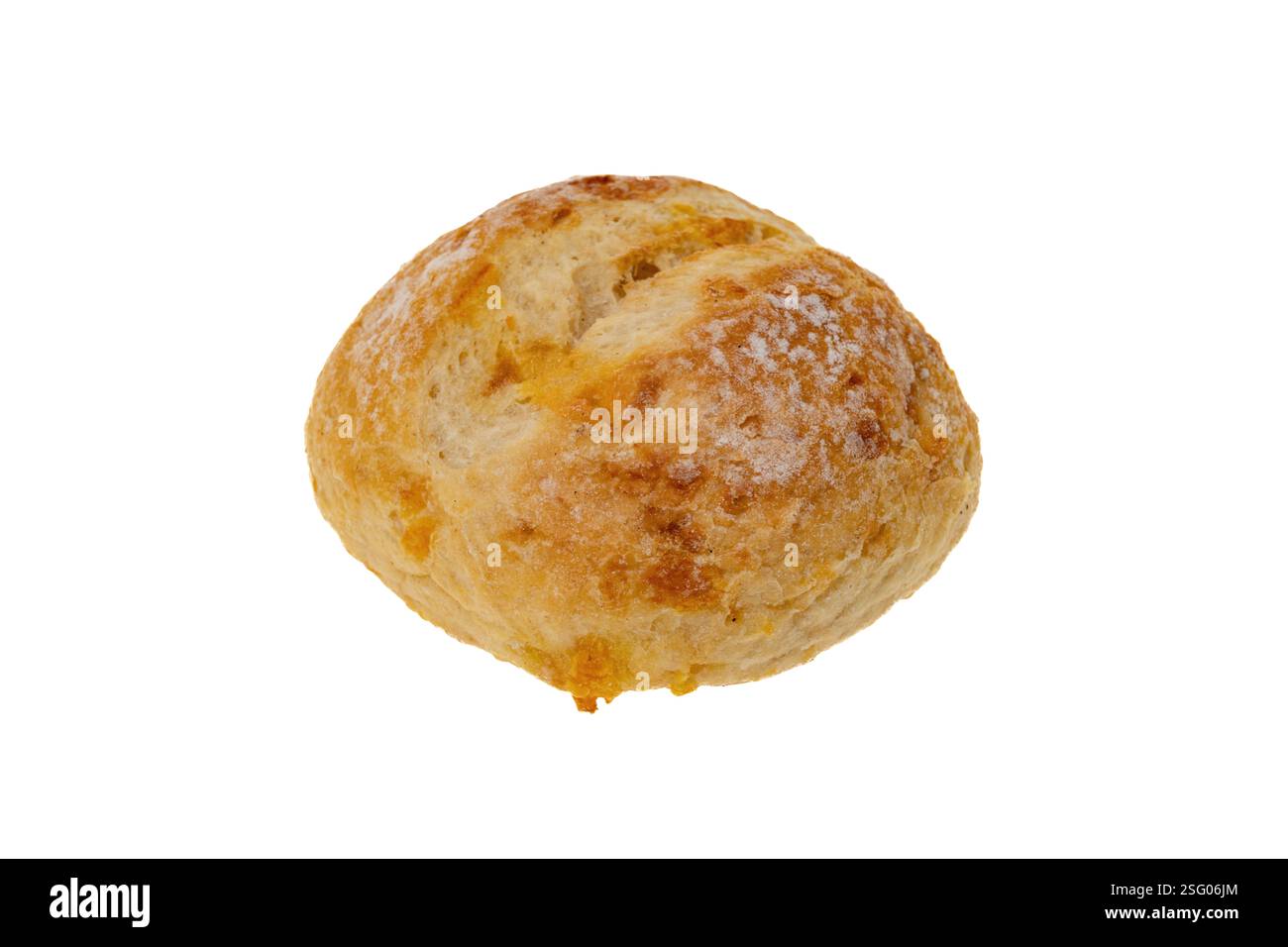 Cheese bread roll - white background Stock Photo - Alamy
