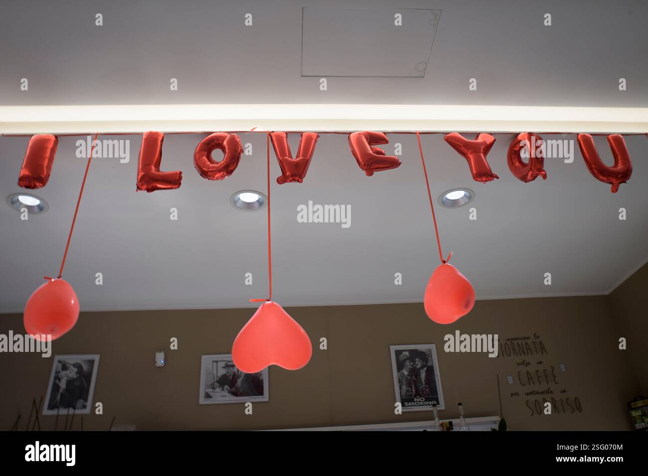 Rome, Italy. 9th Feb, 2025. The decoration that forms the phrase ""˜I ...