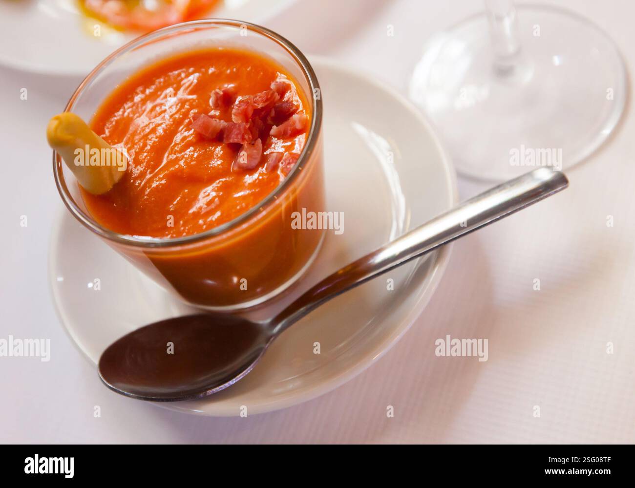 Salmorejo, traditional spanish appetizer Stock Photo - Alamy