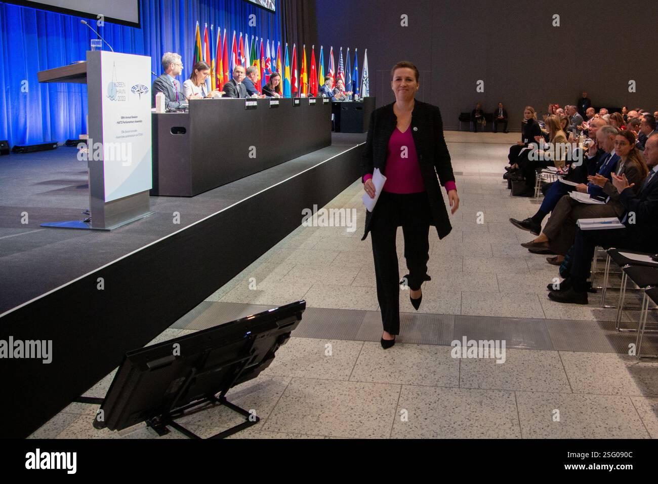 Copenhagen, Denmark. 9th Oct, 2023. Prime Minister of Denmark Mette ...