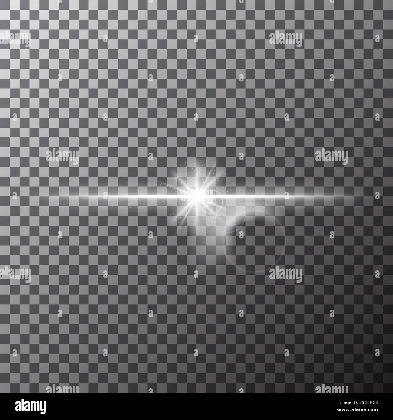 A bright light source creates a striking reflection against a ...