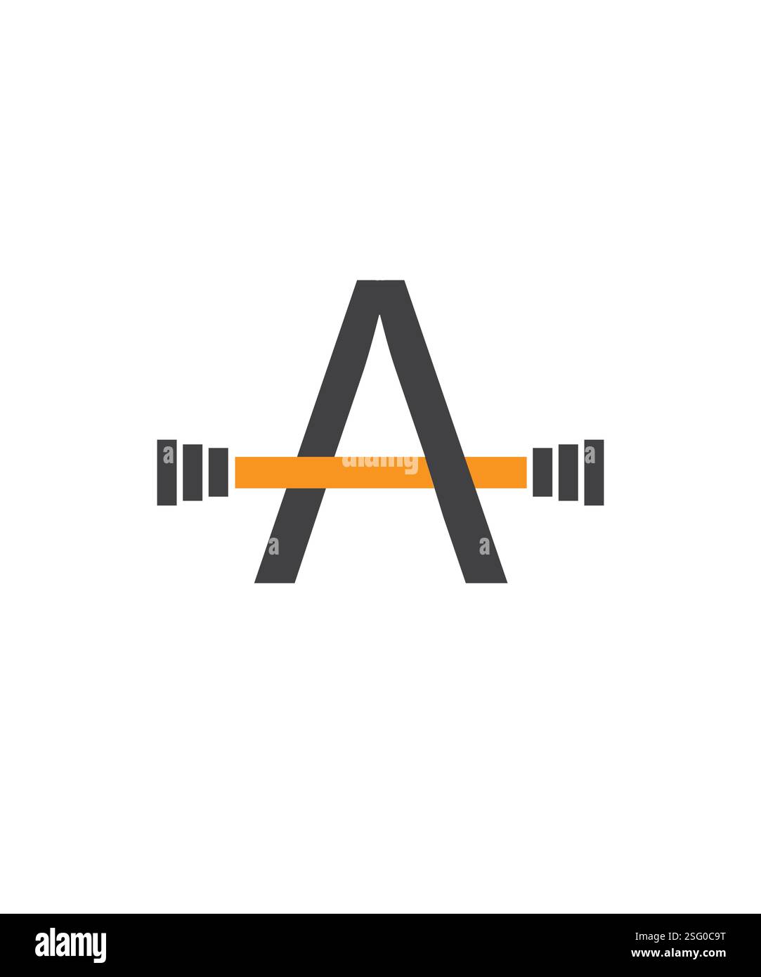 Letter A Barbell Gym Logo, Gym logo Design Stock Vector Image & Art - Alamy