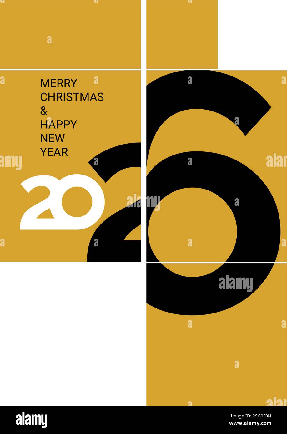 A unique holiday greeting combines bold typography and a modern color ...