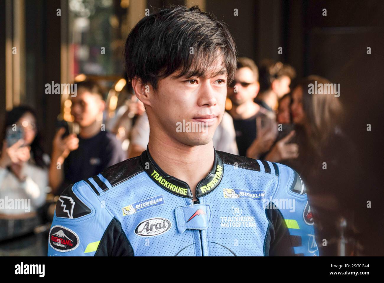 Bangkok, Thailand. 09th Feb, 2025. Japanese rider Ai Ogura of Trackhouse MotoGP Team seen during ...