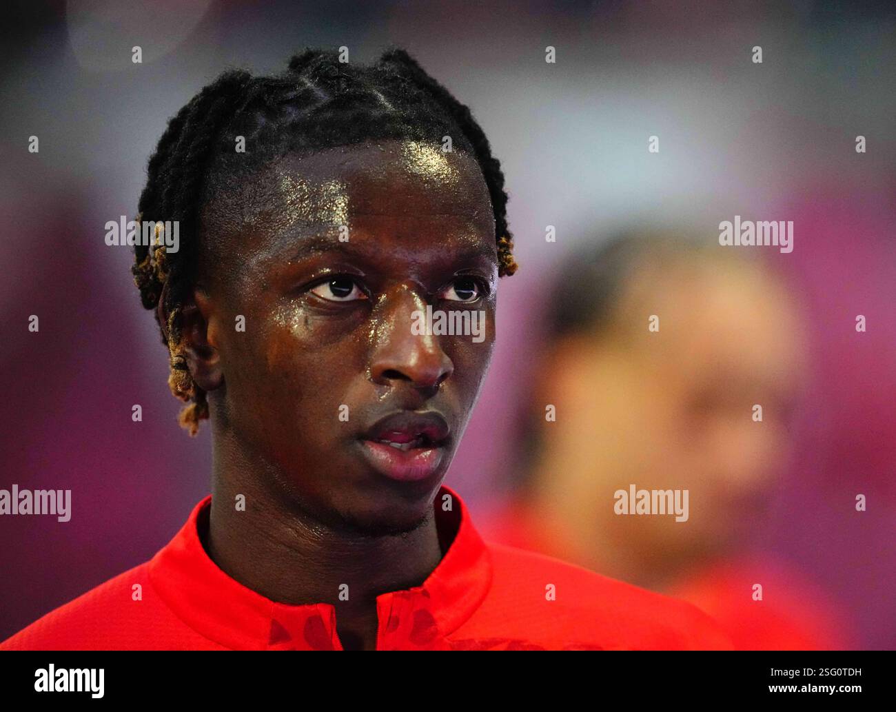 Red Bull Arena, Leipzig, Germany. 09th Feb, 2025. Amadou Haidara of RB ...