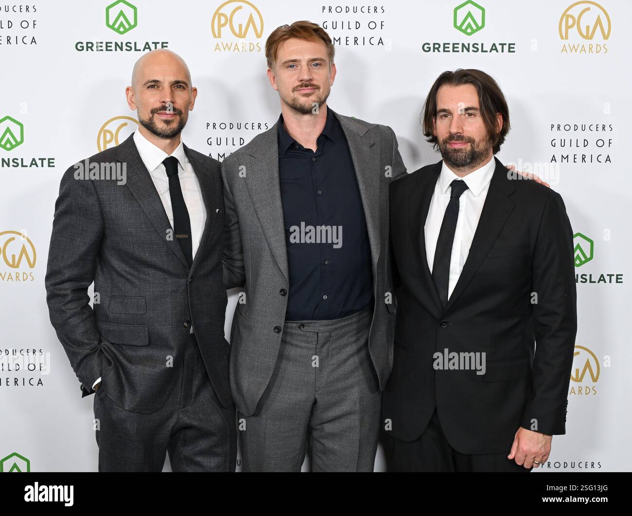 Century City, USA. 08th Feb, 2025. Fred Berger, Boyd Holbrook and Alex ...