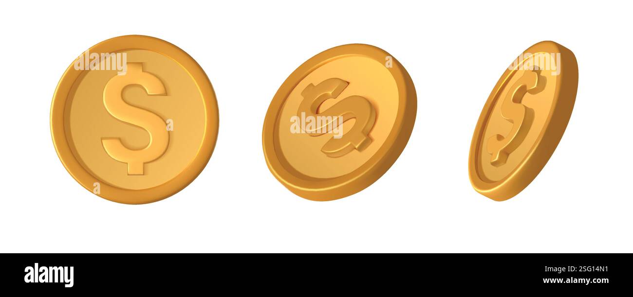 Scattered gold coins in hi-res stock photography and images - Alamy