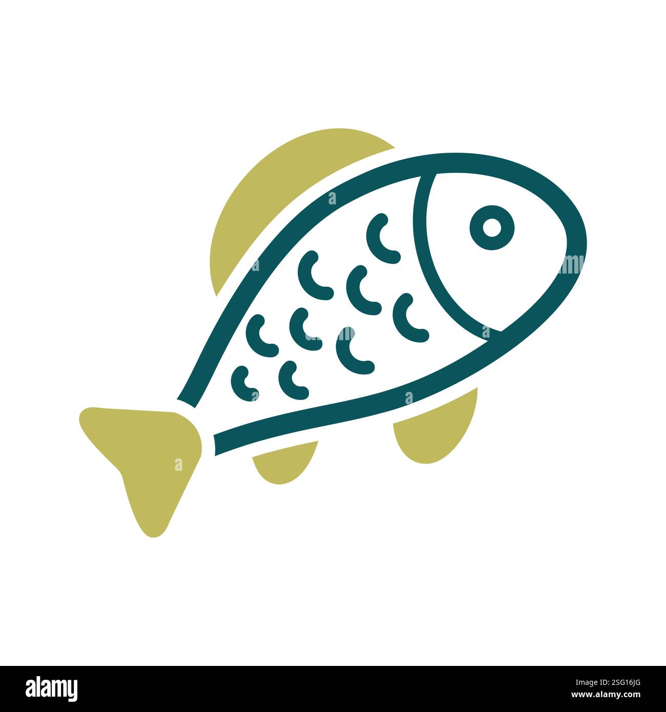 Fish isolated icon. Farm animal sign. Graph symbol for your web site ...