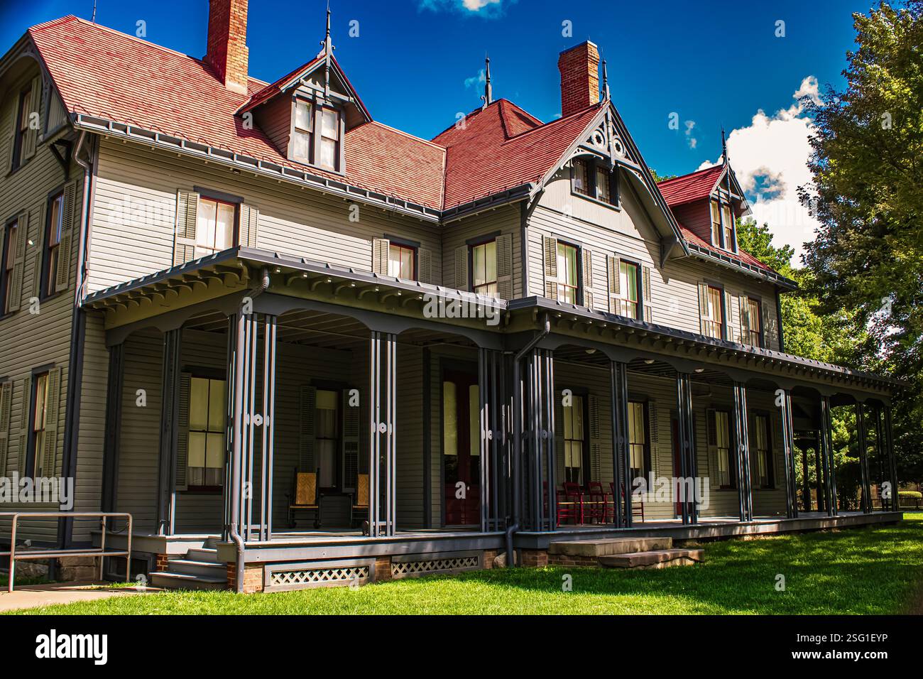 James A Garfield Home National Historic Park Mentor Ohio Stock Photo ...