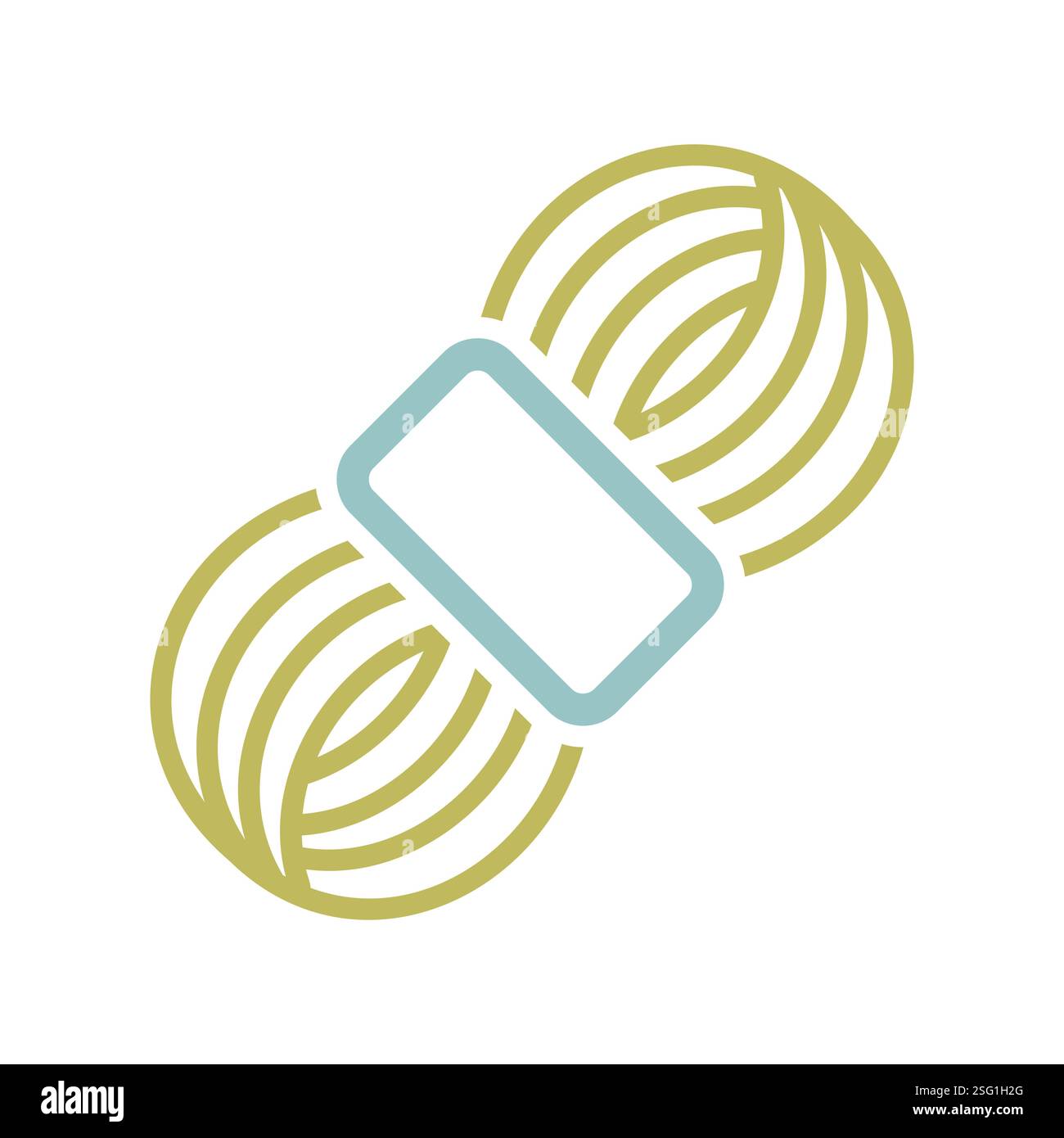 Roll of yarn isolated icon. Farm animal sign. Graph symbol for your web ...