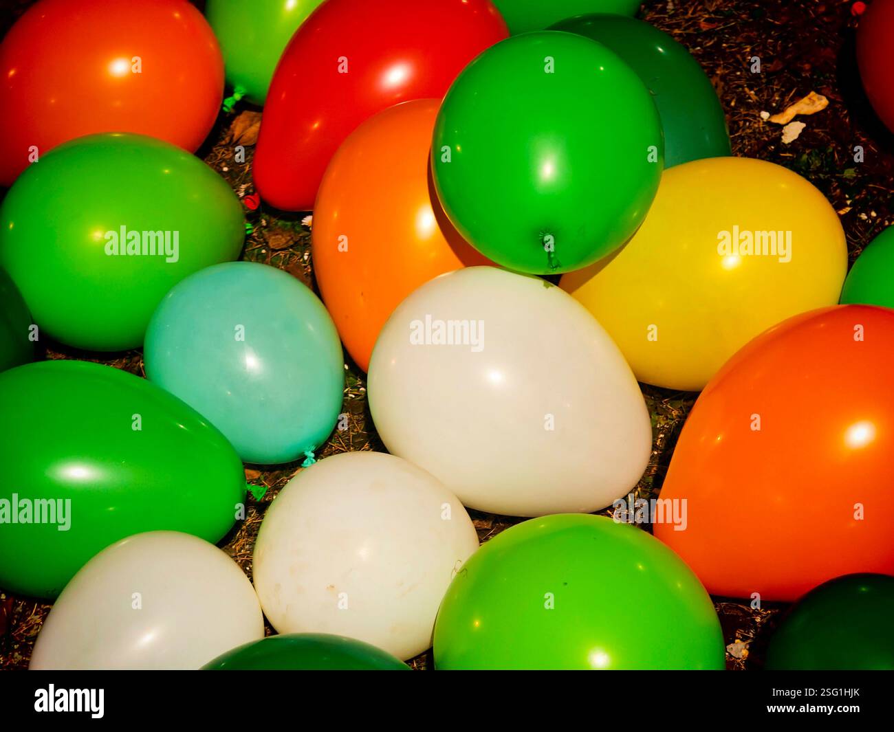 objects and shapes in different colors, colorful arrangement and design ...